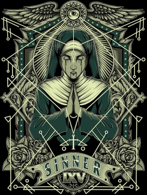 Mystical Winged Guardian Shrouded in Ornate Symbolism | Jiffy Designs