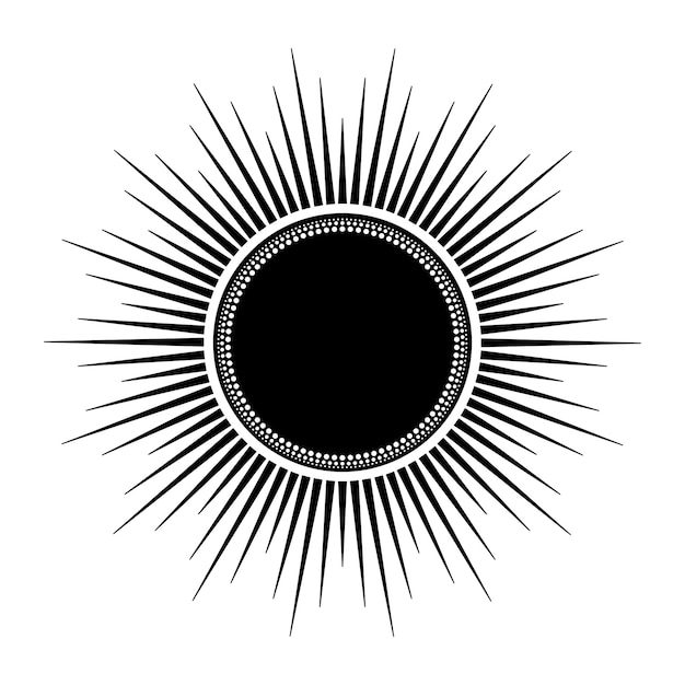 Radiant Sun Symbol with Striking Sunburst Design | Jiffy Designs