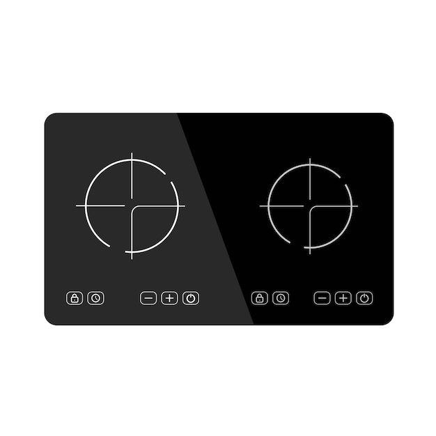 Sleek Dual-Burner Cooktop with Minimalist Controls | Jiffy Designs