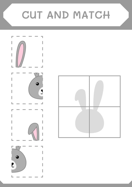 Playful Bunny Cutout Matching Activity | Jiffy Designs