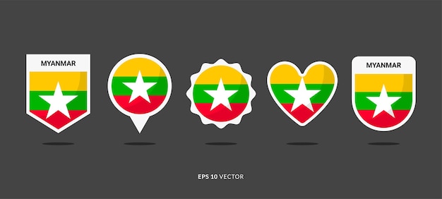 Vibrant Symbols of Myanmar: Iconic Flags and Emblems | Jiffy Designs