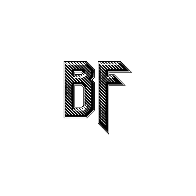 Bold and Dynamic Monogram Design with Striped Texture | Jiffy Designs