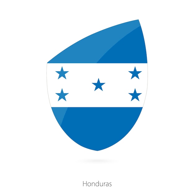 Vibrant Honduran Shield with Gleaming Stars | Jiffy Designs