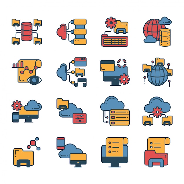 Vibrant Technological Symbols: A Visual Exploration of Digital ...