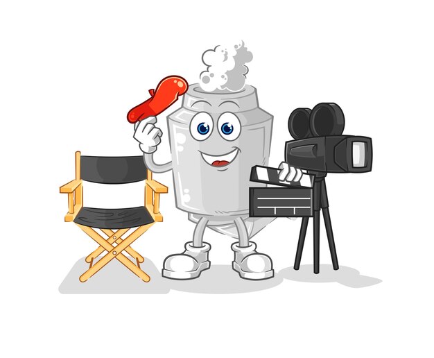 Charming Movie Production Character with Filmmaking Gear | Jiffy Designs