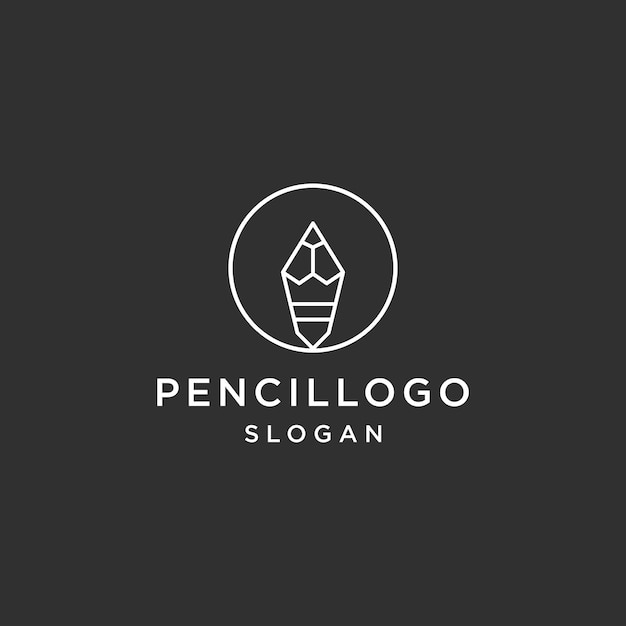 Minimalist Pencil Logo with Elegant Typography Slogan | Jiffy Designs