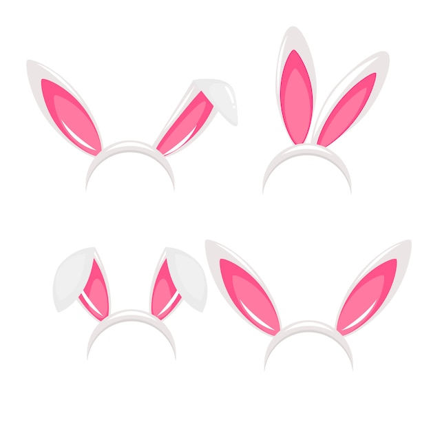 Cute Bunny Ear Headbands in Vibrant Pink and White | Jiffy Designs