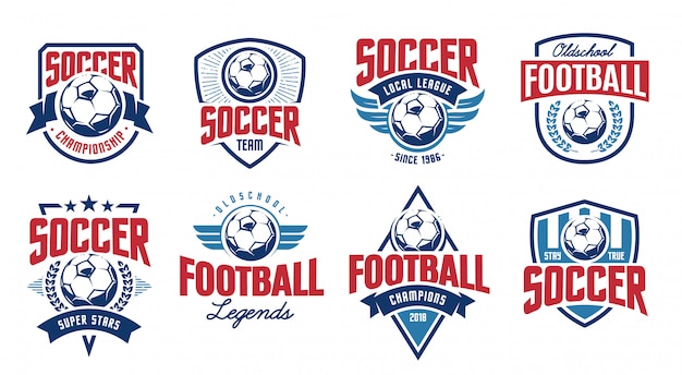 A Collection of Vibrant Soccer and Football Logos and Emblems | Jiffy ...
