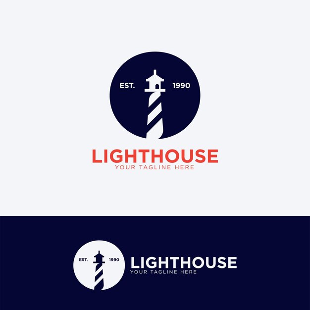 Iconic Lighthouse Emblem with Vintage Flair | Jiffy Designs