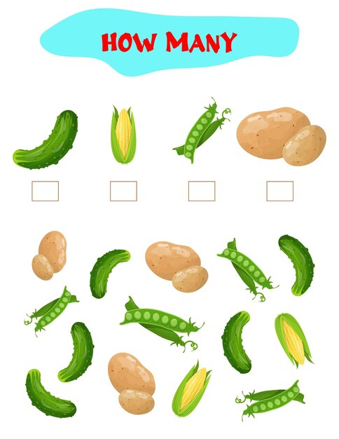Counting Veggies and Tubers: A Fun Educational Activity | Jiffy Designs