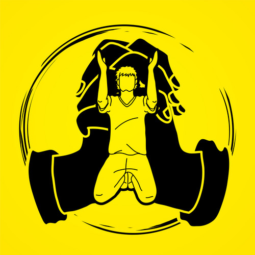 Prayer, Christian Praying ,Praise God, Worship Cartoon Graphic Vector ...