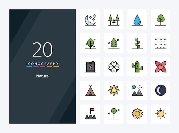 Nature-Inspired Iconography Collection: 20 Diverse Design Elements ...