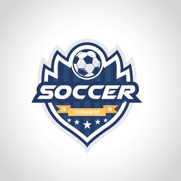 Striking Soccer Crest with Iconic Ball Design | Jiffy Designs