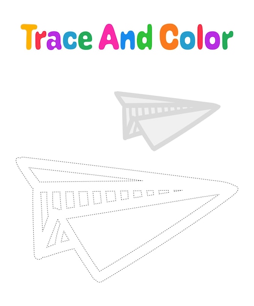 Vibrant Paper Airplane Tracing Activity for Kids | Jiffy Designs