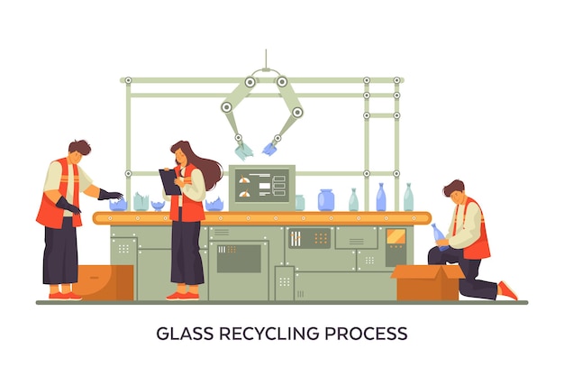 Vibrant Depiction of the Glass Recycling Process | Jiffy Designs