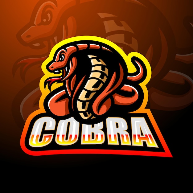 Fierce Cobra Mascot Logo in Bold Colors | Jiffy Designs