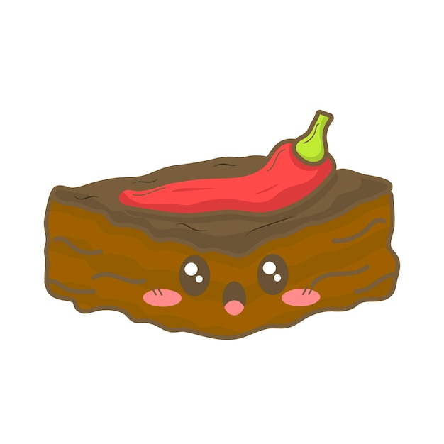Adorable Cartoon Chili Pepper on Earthy Mound | Jiffy Designs