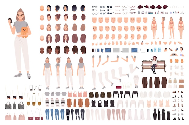 Diverse Character Creation Kit: Customizable Figures and Accessories ...