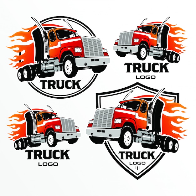 Fierce and Fiery Truck Logos with Flaming Designs | Jiffy Designs