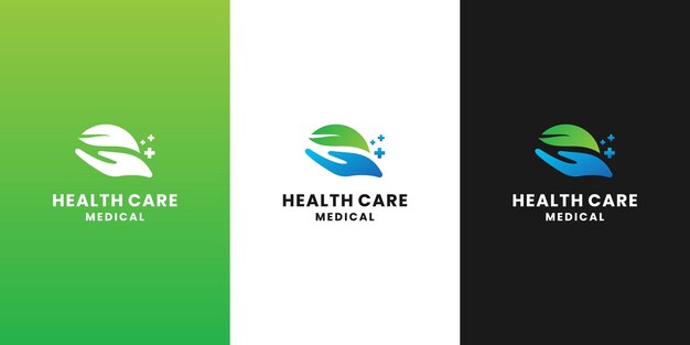 Vibrant Health Care Logos with Leaf and Wave Motifs | Jiffy Designs