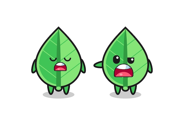 Adorable Leaf Characters in Diverse Expressions | Jiffy Designs
