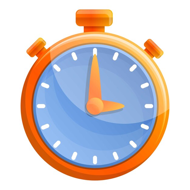 Vibrant Orange Stopwatch with Analog Display | Jiffy Designs