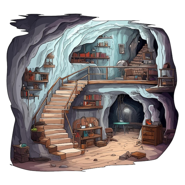 Enchanting Subterranean Sanctuary: Cozy Cavern Hideaway | Jiffy Designs