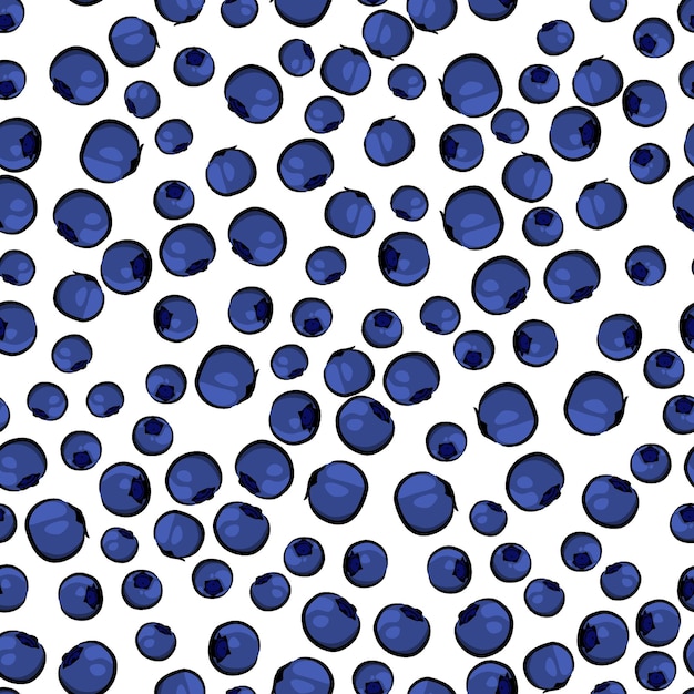 Vibrant Navy Blue Polka Dot Pattern | Jiffy Designs