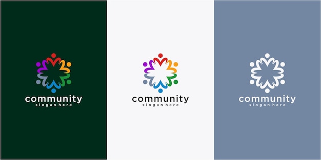 Vibrant Floral Community Logo with Slogan | Jiffy Designs