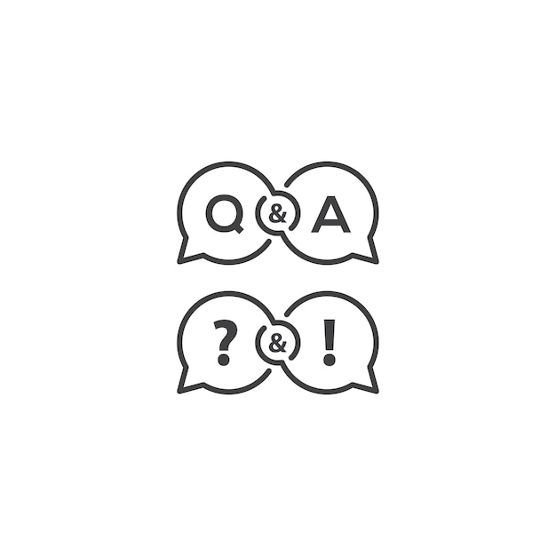 Engaging Question and Answer Chat Bubbles Illustration | Jiffy Designs