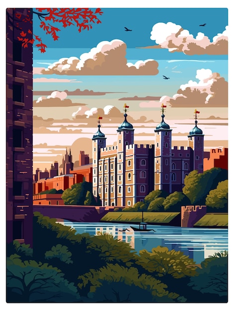 Majestic Tower of London Overlooking the River Thames | Jiffy Designs