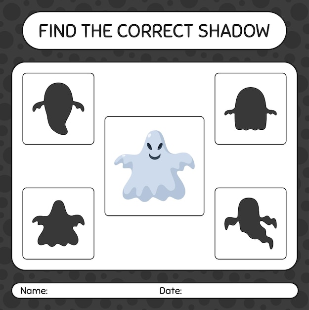 Playful Ghost Silhouette Matching Game | Jiffy Designs