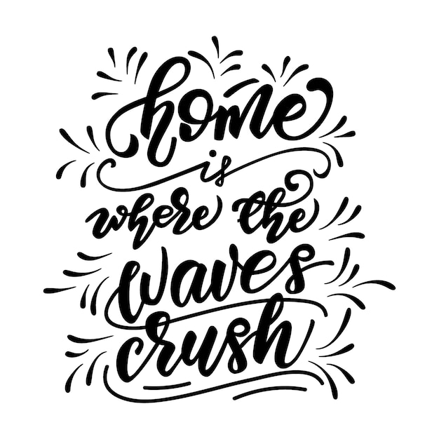 Inspiring Lettering Design with Waves Motif | Jiffy Designs