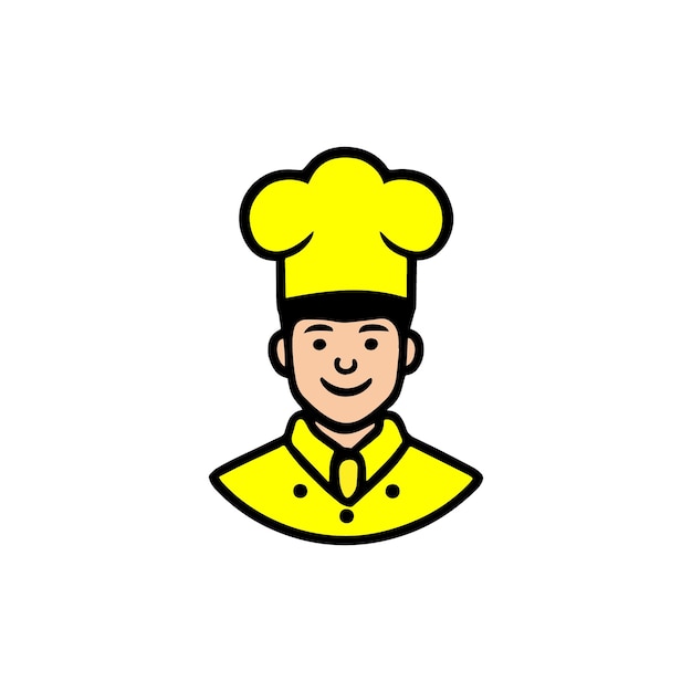 Cheerful Chef in Yellow Hat and Uniform | Jiffy Designs