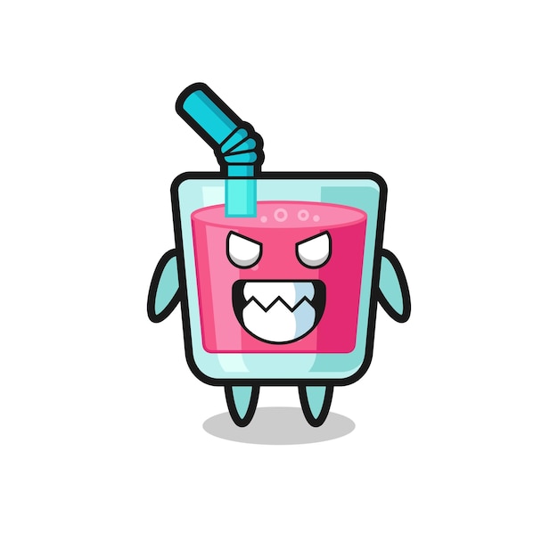 Feisty Cartoon Juice Box with Vibrant Colors | Jiffy Designs