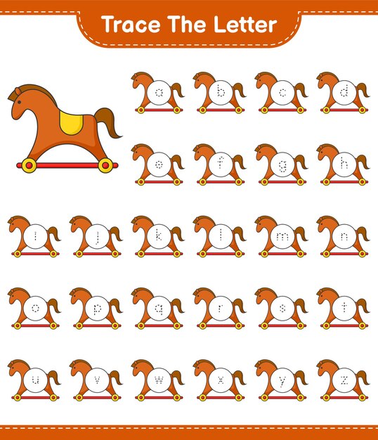 Playful Rocking Horse Tracing Activity | Jiffy Designs