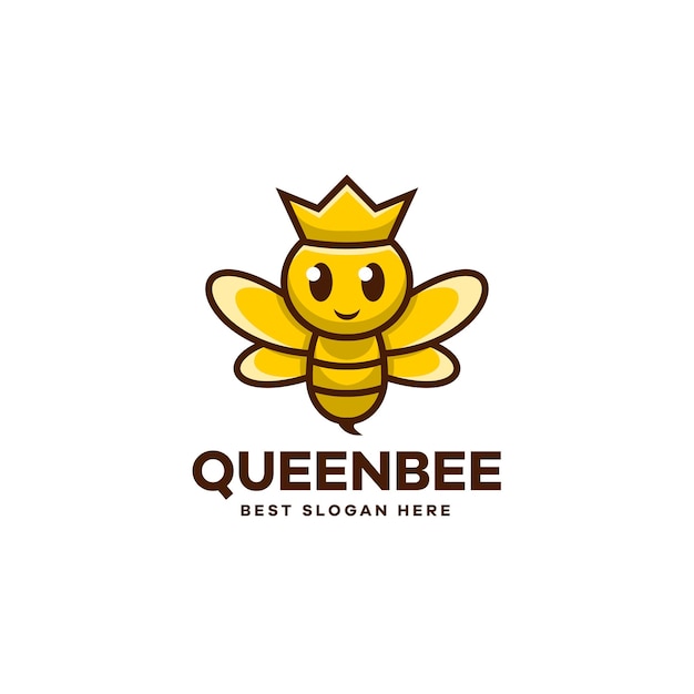 Charming Queen Bee Mascot with Regal Crown | Jiffy Designs