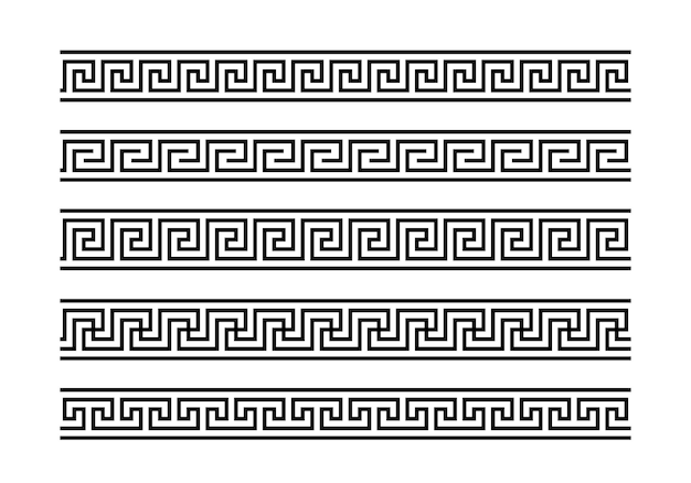 Elegant Collection of Intricate Greek Key Patterns | Jiffy Designs