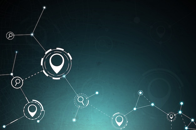 Interconnected Nodes Forming a Futuristic Network Landscape | Jiffy Designs