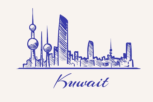 Iconic Skyline of the Vibrant City of Kuwait | Jiffy Designs