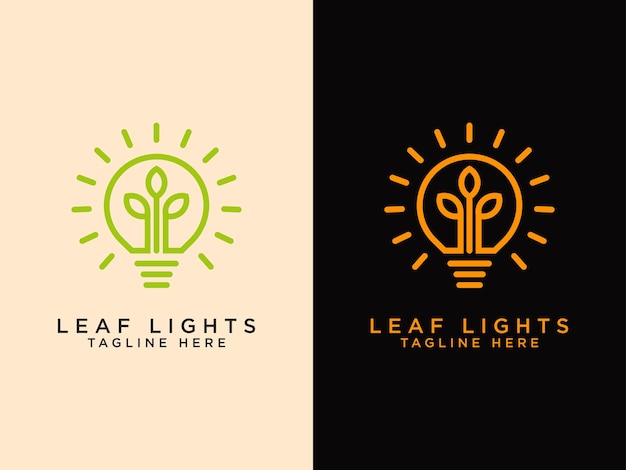 Illuminating Leaf-Inspired Light Bulb Logo Design | Jiffy Designs