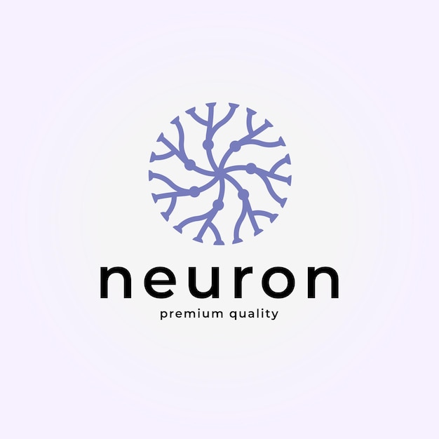 Elegant Neuron Symbol with Premium Quality Text | Jiffy Designs