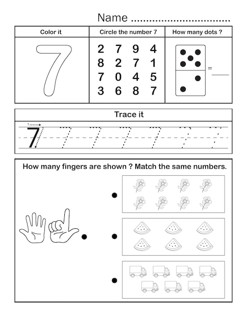 Engaging Number 7 Learning Activity | Jiffy Designs
