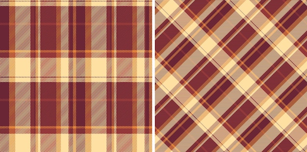 Vibrant Plaid Pattern Collection in Warm Autumn Hues | Jiffy Designs
