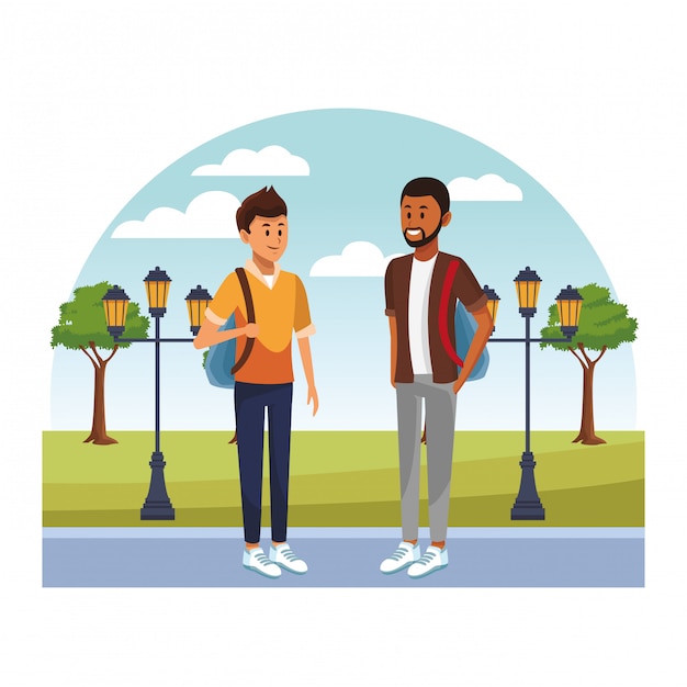 Diverse Friends Enjoying Outdoor Park Scenery | Jiffy Designs