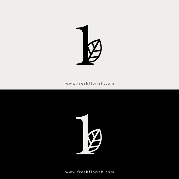 Elegant Leaf-Inspired Monogram Design for Branding | Jiffy Designs