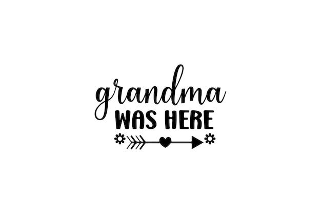 Heartwarming Grandma Message with Arrows and Floral Accents | Jiffy Designs
