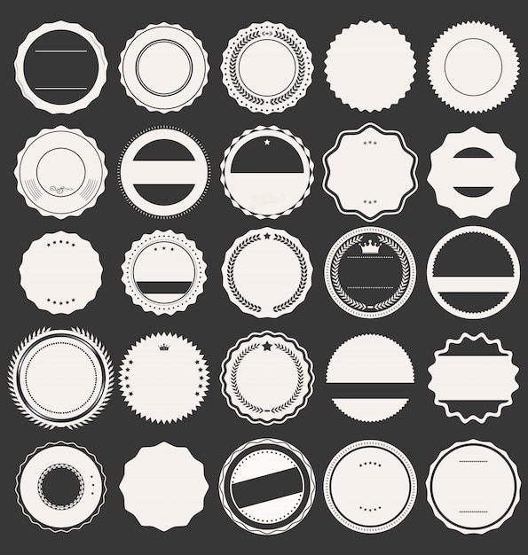 Versatile Collection of Ornate Decorative Badges and Insignias | Jiffy ...