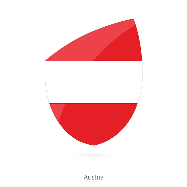 Vibrant Austrian National Flag Emblem | Jiffy Designs