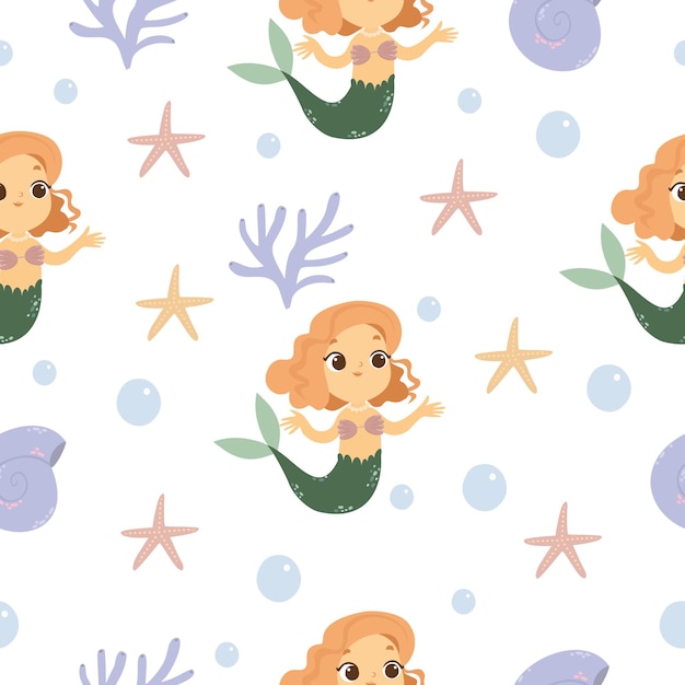 Enchanting Mermaid Collection with Vibrant Underwater Motifs | Jiffy ...